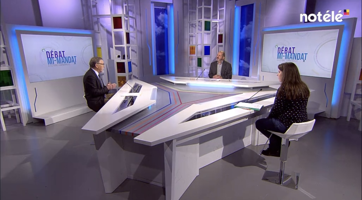 Débat mi-mandat de Rumes avec Michel Casterman (IC) et Céline Berton (PS)
