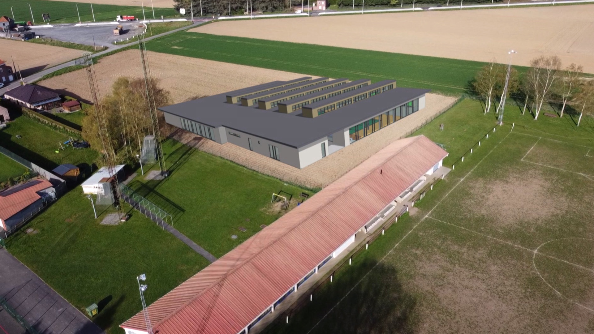 Pecq : un hall sportif bientôt implanté à côté du complexe Léon Velghe ...