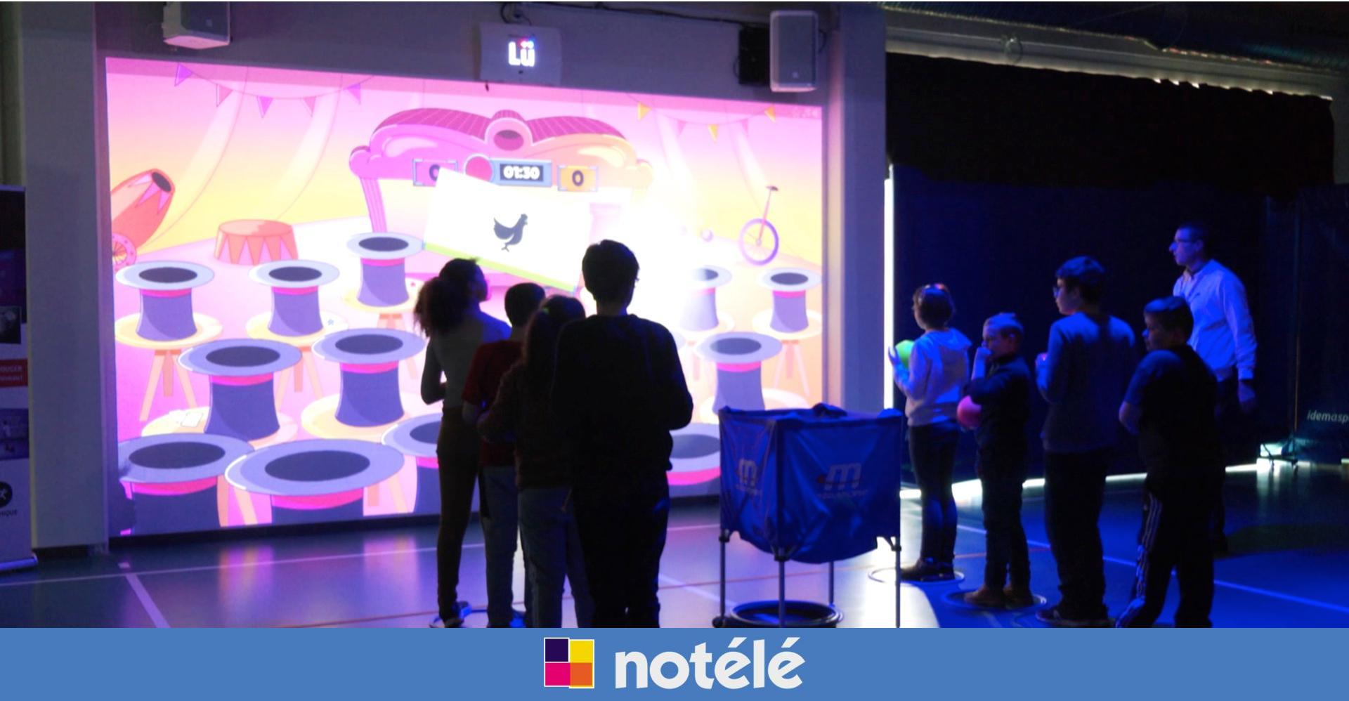 Un mur interactif dans la salle de gym pour apprendre en s’amusant à l ...