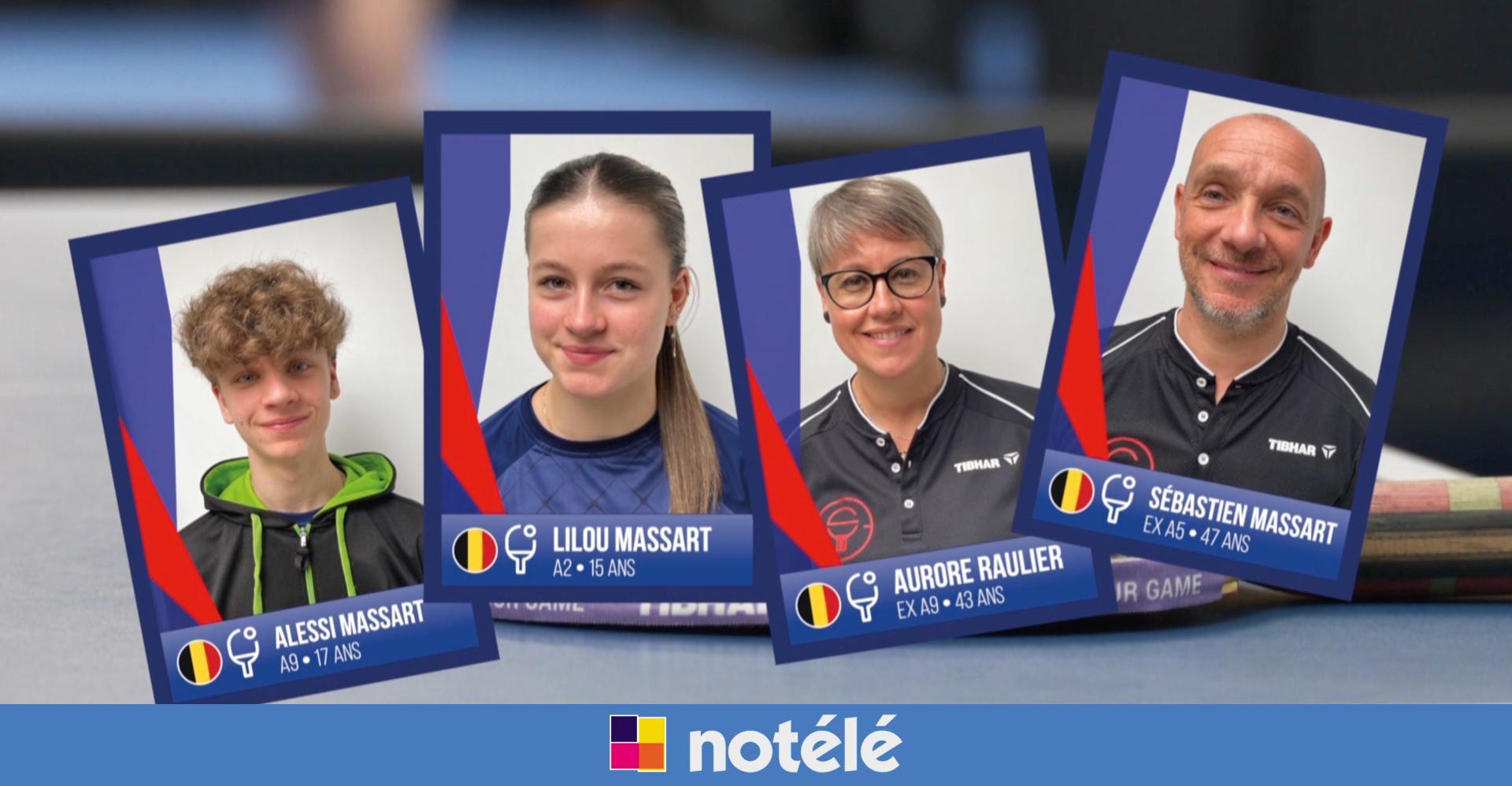 Tennis de table : la famille Massart, une famille 100% ping