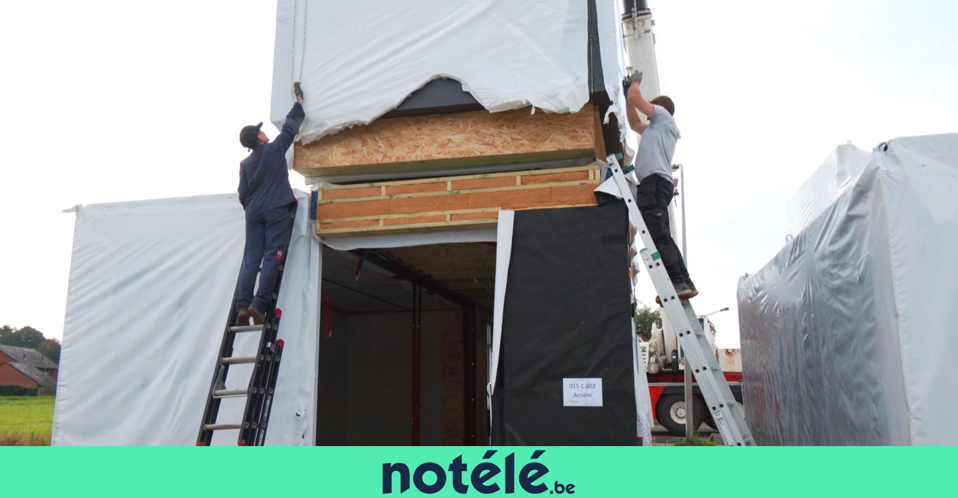 Frasnes : 15 modules pour bâtir 3 maisons en 2 jours