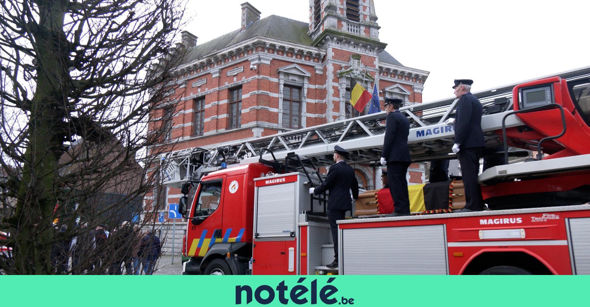 Les pompiers de Lessines rendent un dernier hommage à leur ancien commandant Jean-Marie Leroy