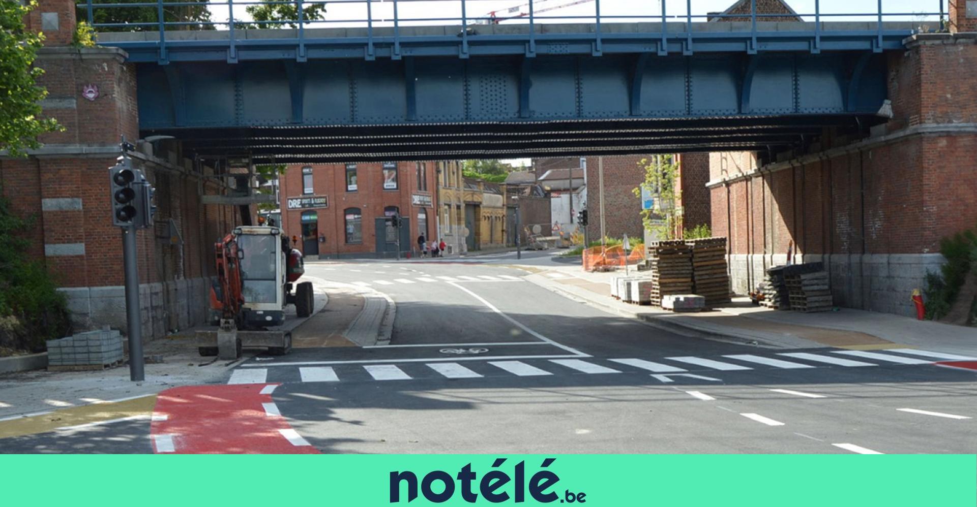 Travaux du quartier de la gare de Mouscron : le pont Sainte-Thérèse ...