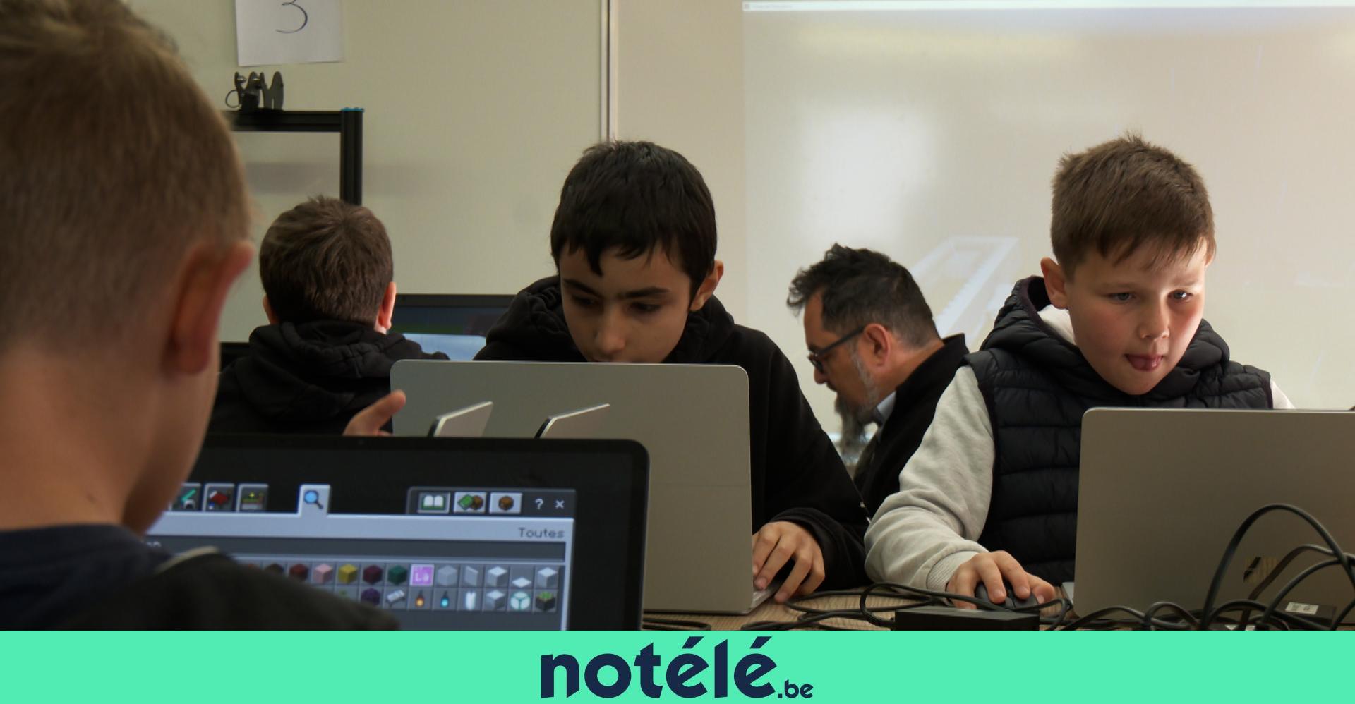 Brunehaut : les élèves créent un village sur Minecraft pour apprendre ...