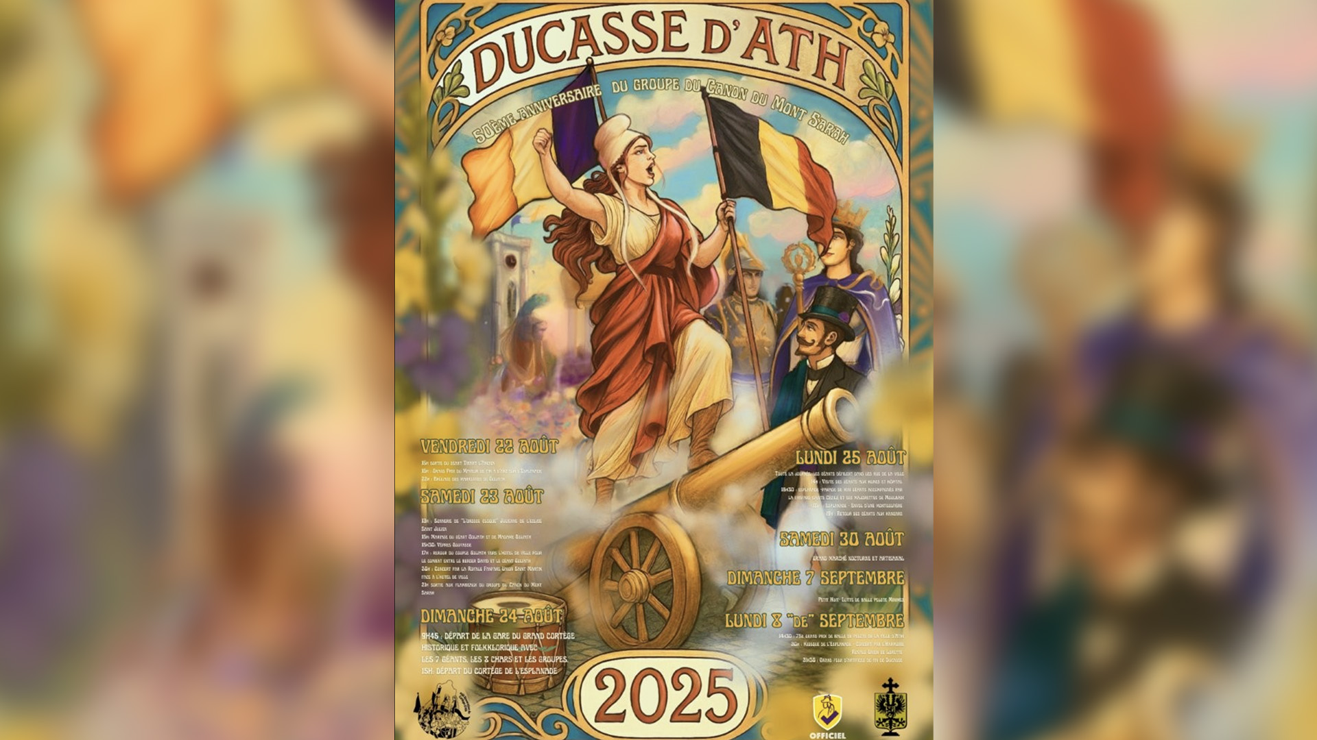 D couvrez L affiche De La Ducasse D Ath 2025