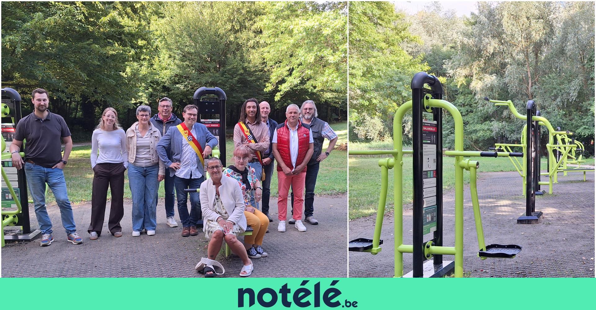 Péruwelz : une nouvelle aire de fitness inaugurée en plein air au parc ...