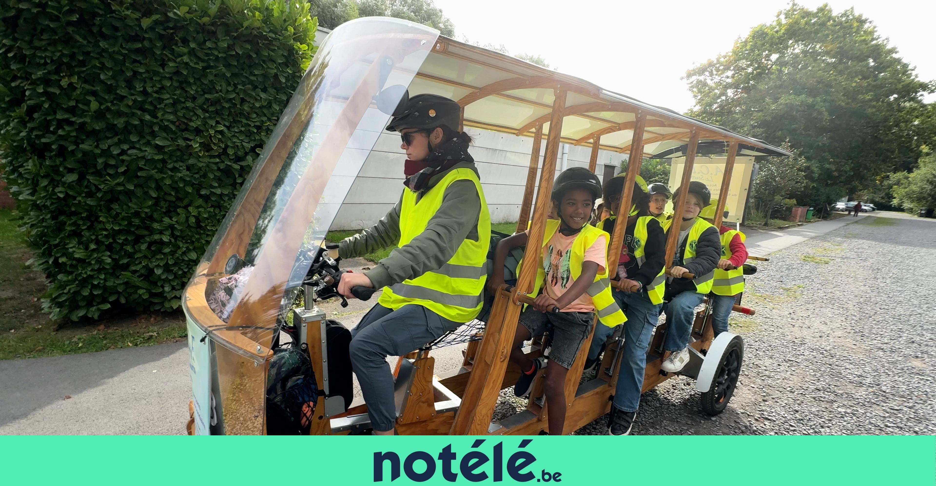 À Péruwelz, un internat mise sur un vélo-bus en bois pour transporter ...