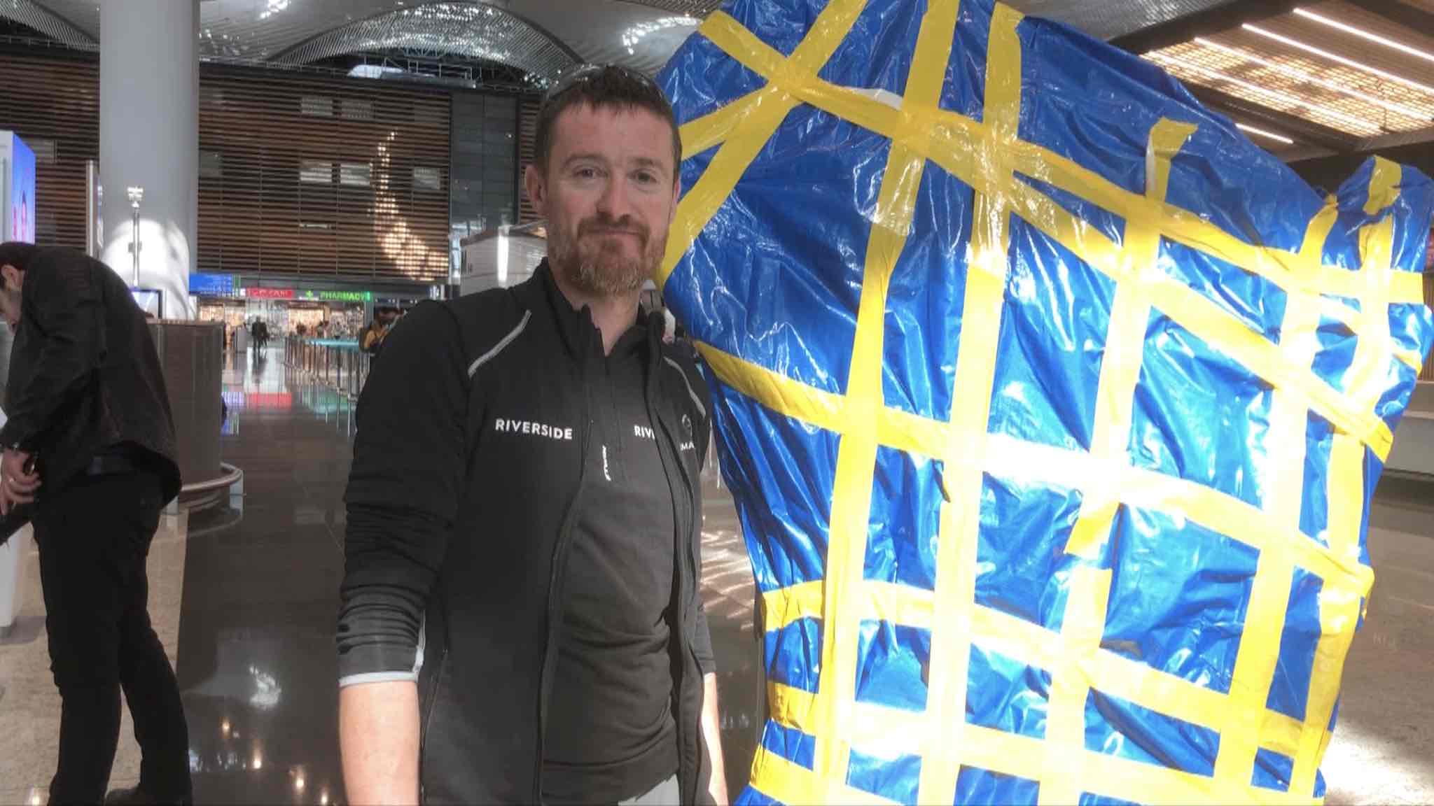 Jean-Philippe Bossut, obligé de mettre un terme à son périple à vélo