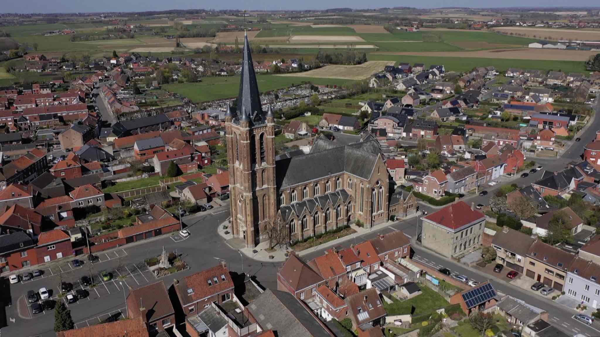 Vu du ciel : Mouscron en confinement