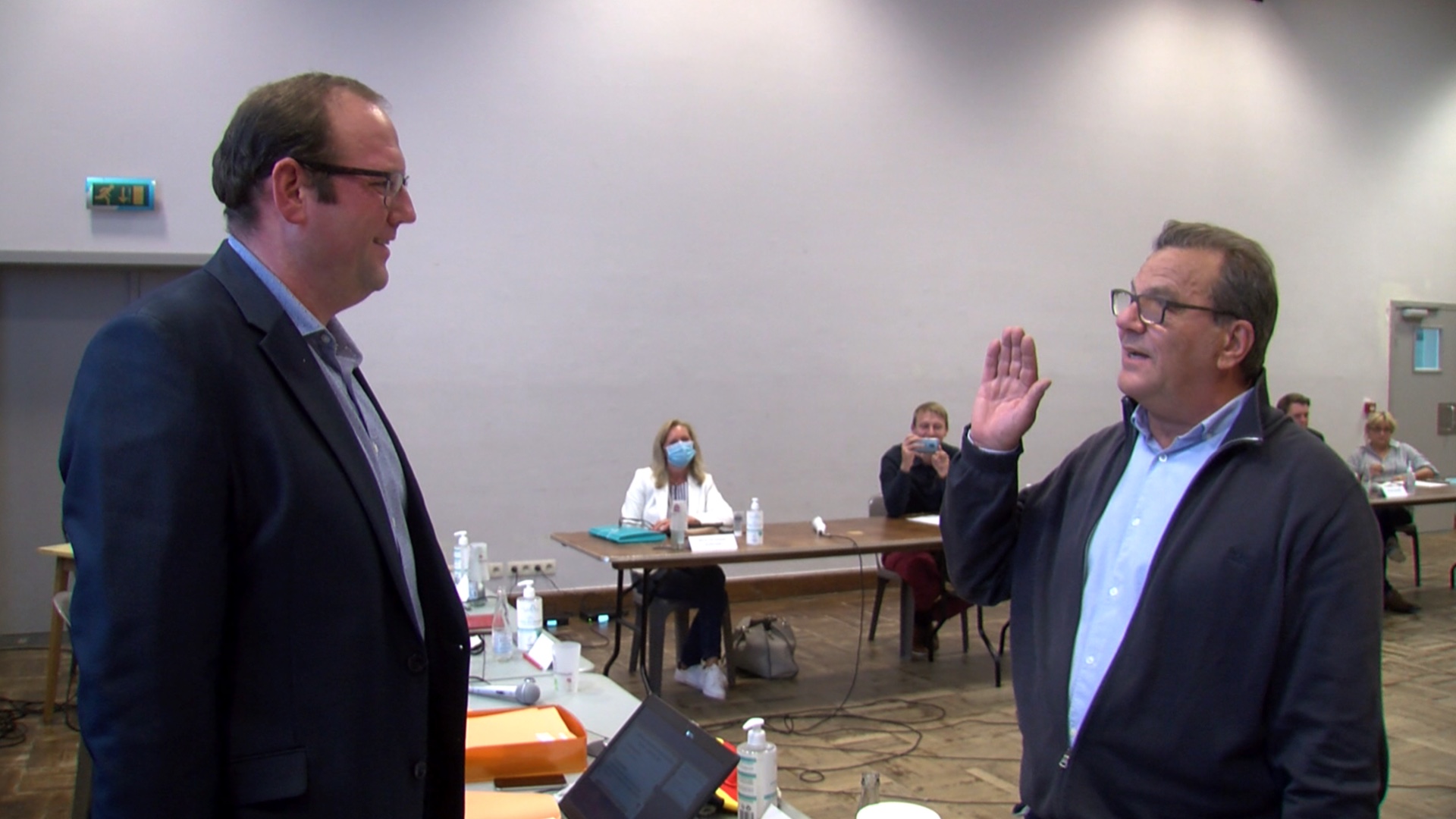 Alain Huvenne, le nouveau président du CPAS de Celles, a prêté serment ...